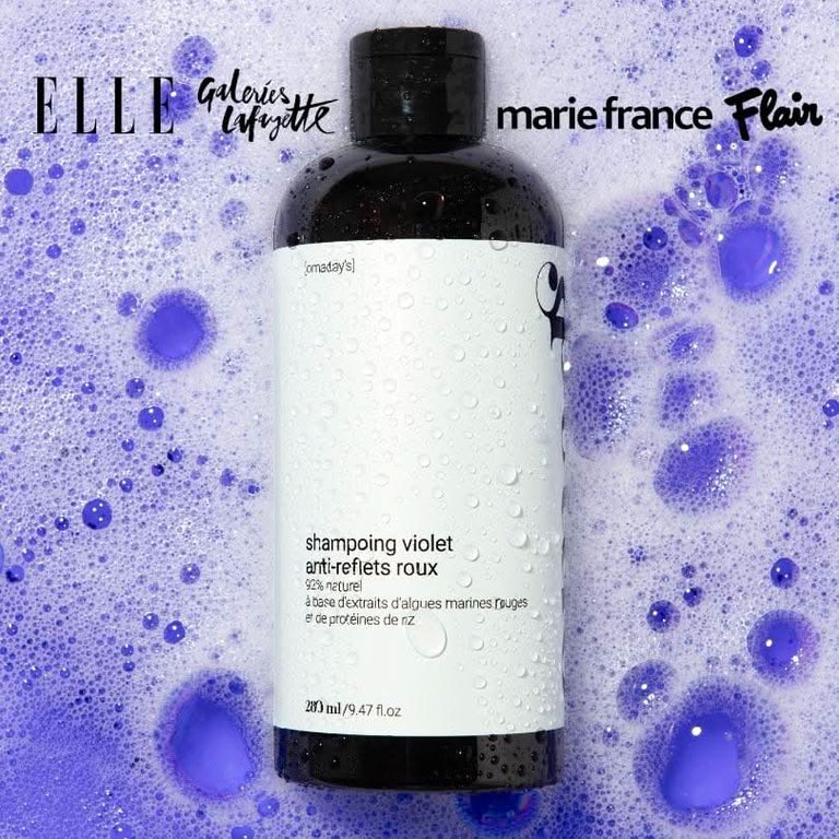 Le Shampoing Violet anti-reflets roux – Omad's